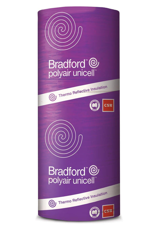 Bradford Polyair Unicell Shed Insulation - 1350mm x 40m - 54m²/pack ...